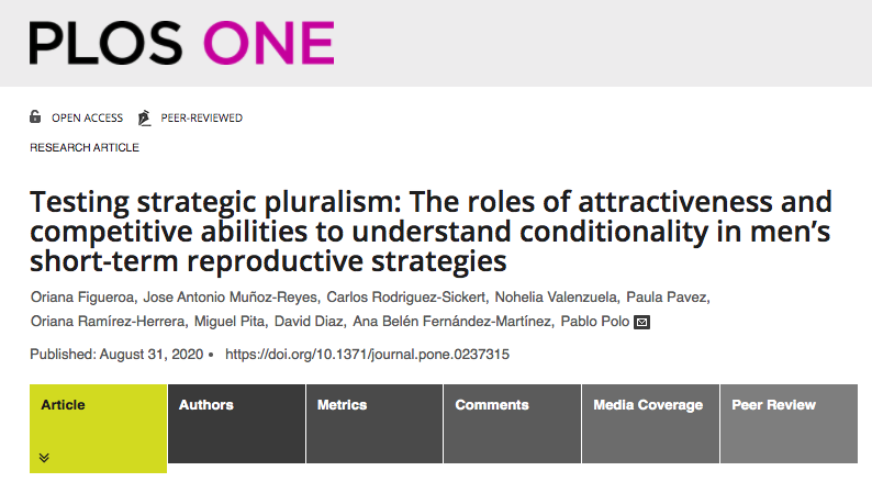Testing strategic pluralism: The roles of attractiveness and ...