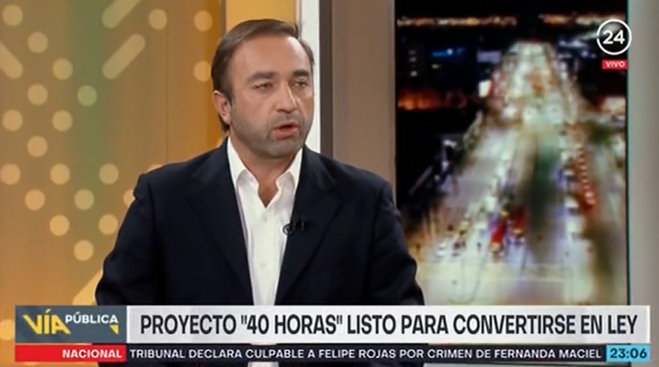 Rodrigo Arellano comenta la aprobación del Proyecto 40 horas y plan ...